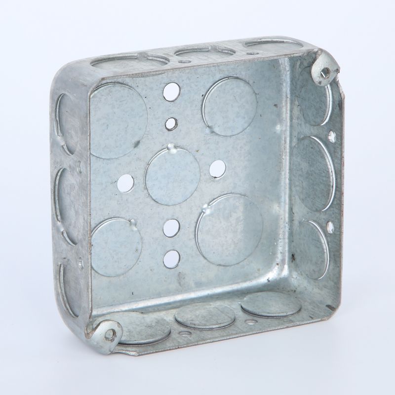 Square Metal Conduit Box 1.60mm Thickness UL Listed Pre galvanized Finish
