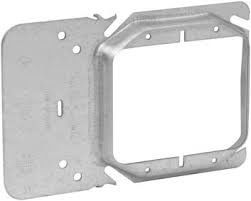 One Gang Screw Stud Mud Ring Outlet Junction Box 1.20mm Thickness Zinc ...