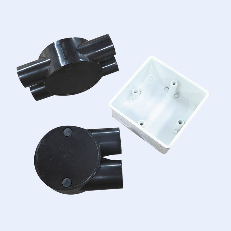 UPVC Junction Box One Way To Four Way 20mm 50mm Black White Low Smoke ...