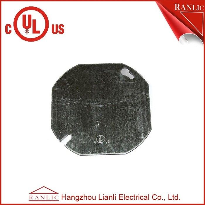 Octangular Electrical Metal Conduit Box Cover With Middle Hole 1/2 inch ...