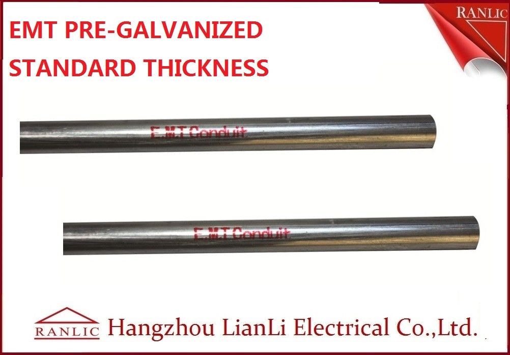 1-1/2" Steel Electrical Metallic Conduit with Pre Galvanized Finish 3. ...
