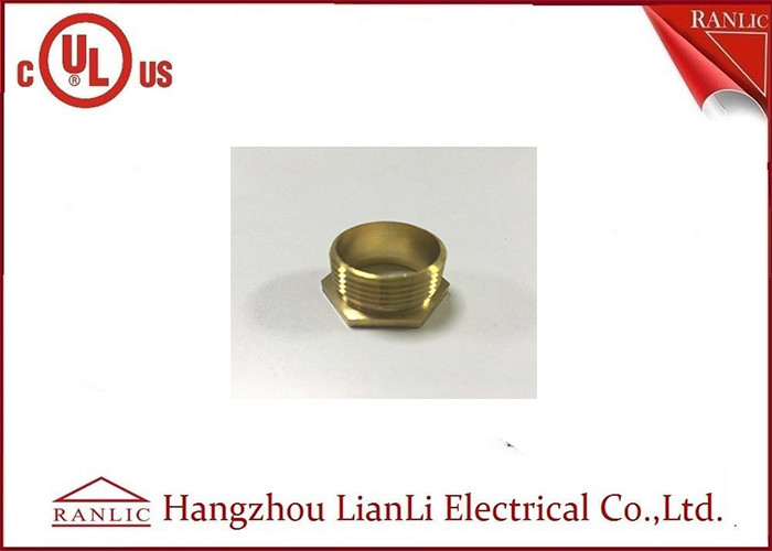 BSI Stahdard Brass Lock Nut Male / Female Bush GI Thread Hexagon Type