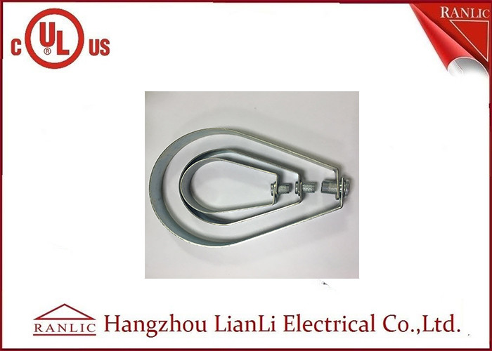 Stainless Steel Clamp Swivel Ring Hanger For Threaded Rod , 3 / 6 Inch