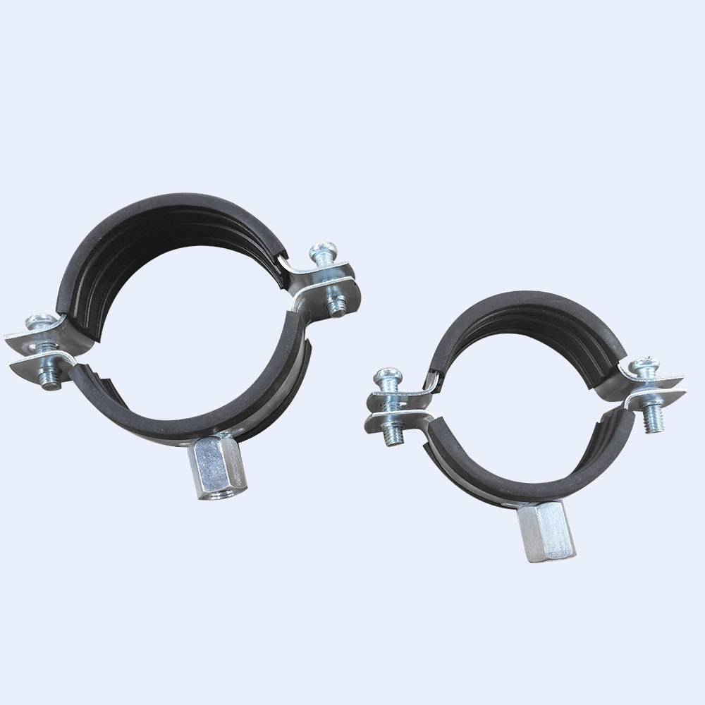 Electro Galvanized Pipe Holder Clip With Screw Thread Rod Nut EMT