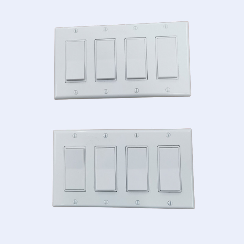 2 Gang Decor 125v Stainless Steel Push Button Switch Prefab