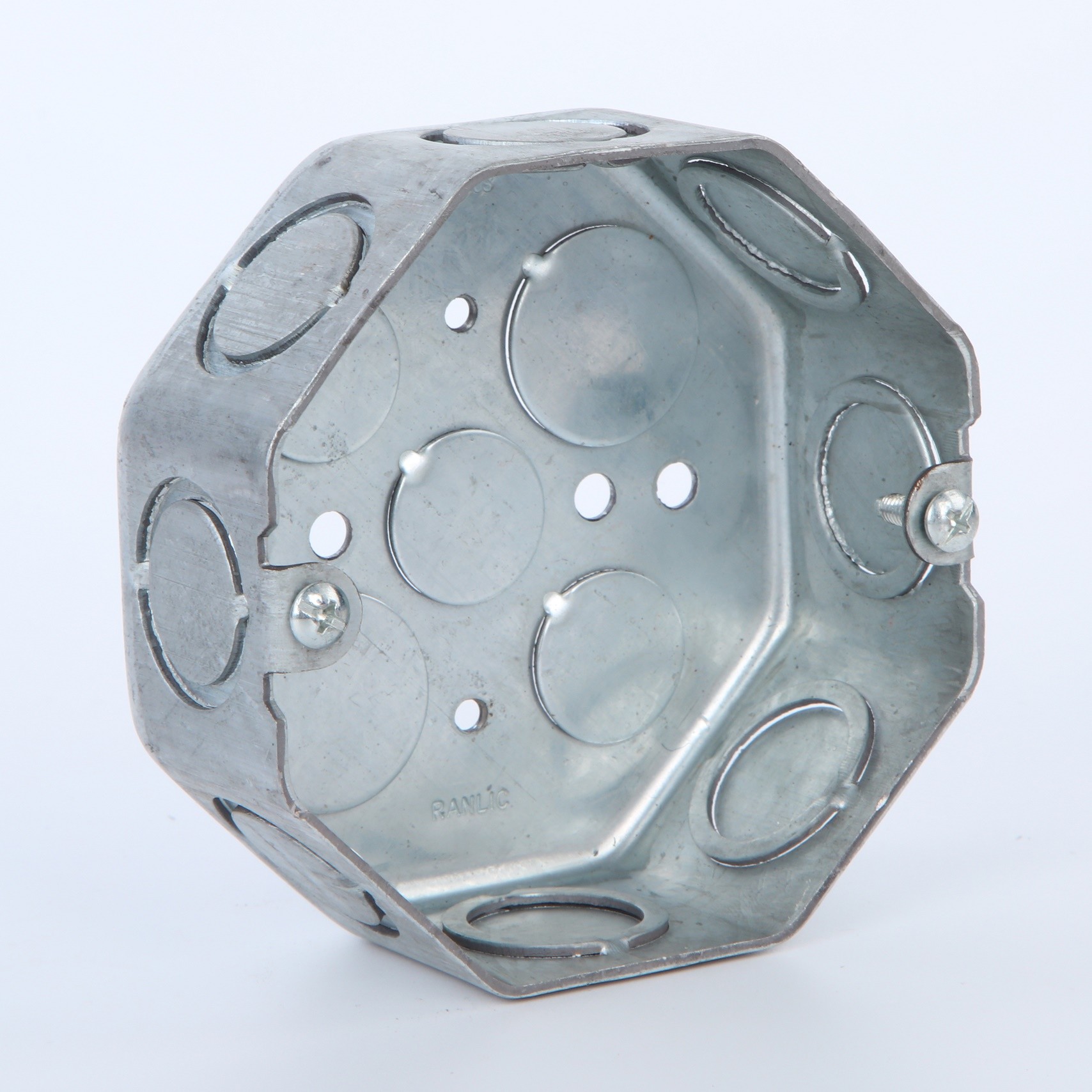 1.50mm Thickness Octagon Steel Conduit Box 1/2" 3/4" Pre Gal UL Listed