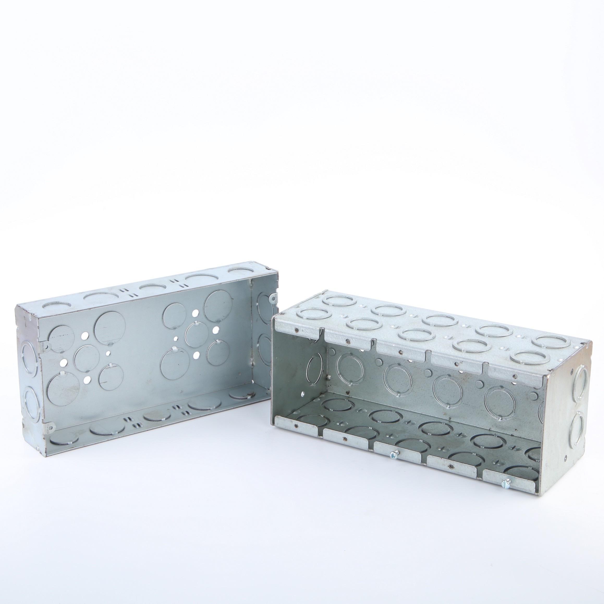 Electrical Conduit Junction Box 1.60mm Thickness Silver Galvanized