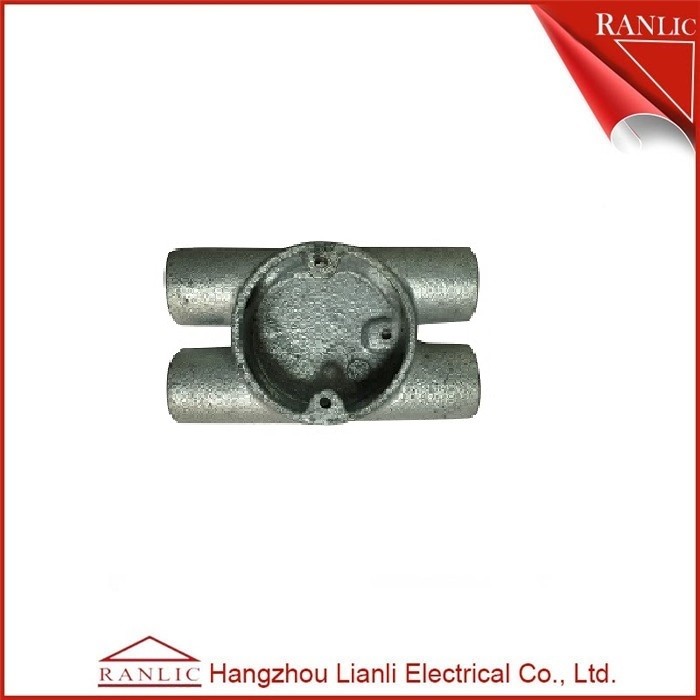 Twin Through H Way Conduit Junction Box Steel Conduit Fittings / Hot ...
