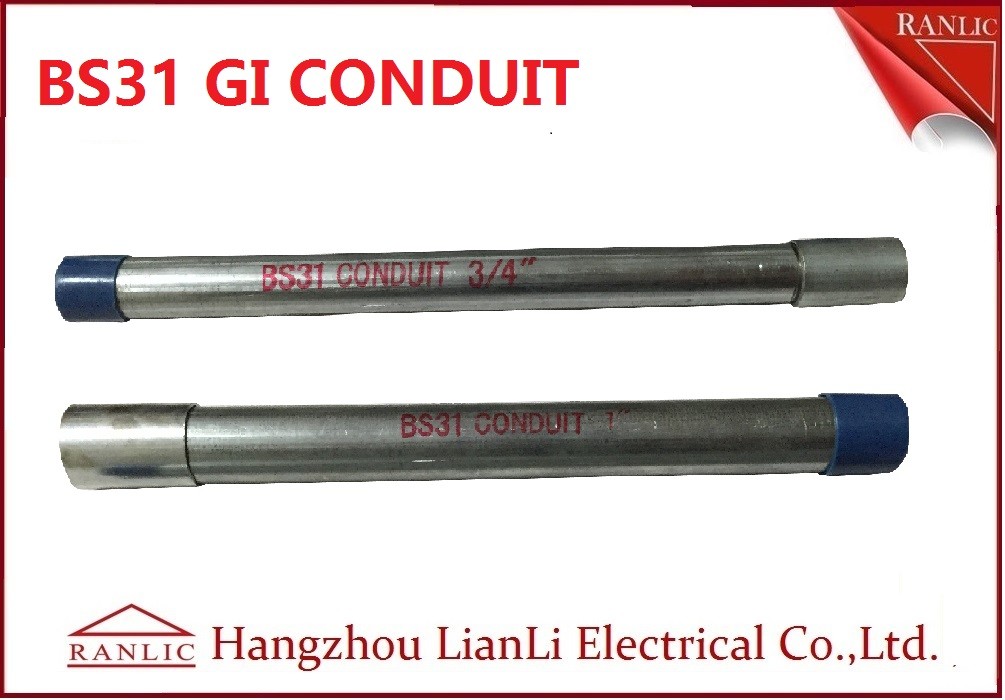 Electrical BS31 Class 3 and Classs 4 Gi Conduit Pipe 4" and 3.75M Length